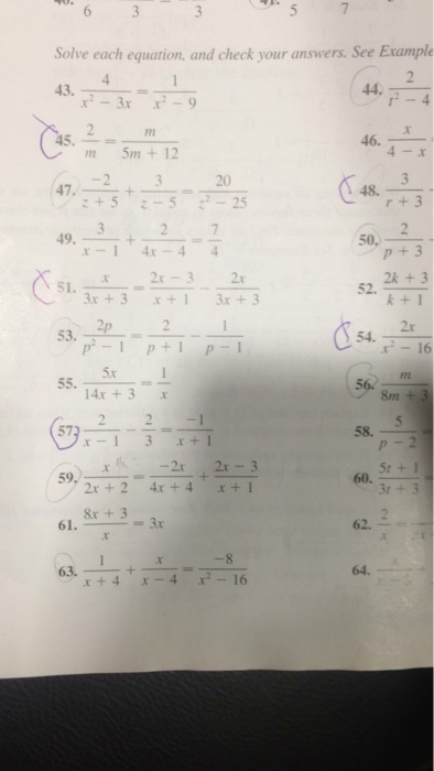 Solved Solve each equation, and check your answers. See | Chegg.com