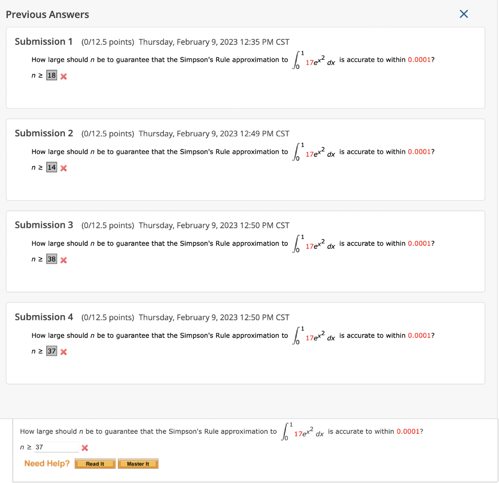 Solved Submission 1 (0/12.5 points) Thursday, February 9, | Chegg.com