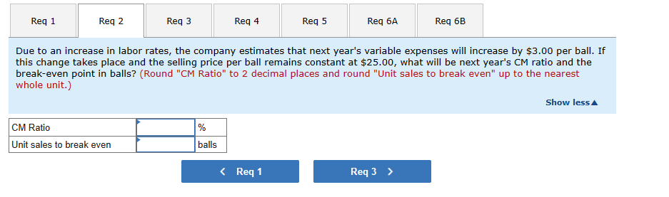 Solved Problem 5-20 (Algo) CVP Applications: Break-Even | Chegg.com