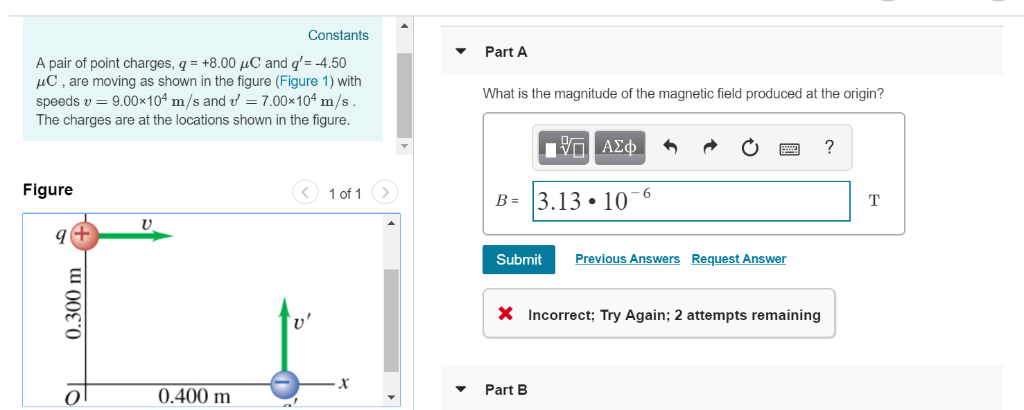 Solved A pair of point charges, q = +8.00 μC and q′= -4.50 | Chegg.com