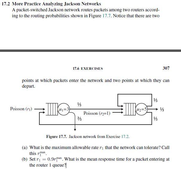 17.2 More Practice Analyzing Jackson Networks A | Chegg.com