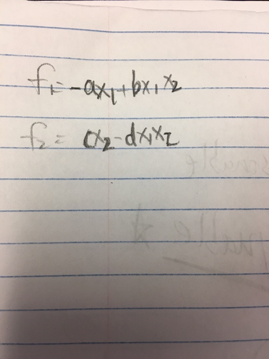 Solved how to find the nullclines and equilibrium points of | Chegg.com