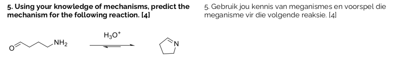 Solved 5. Using your knowledge of mechanisms, predict the 5. | Chegg.com