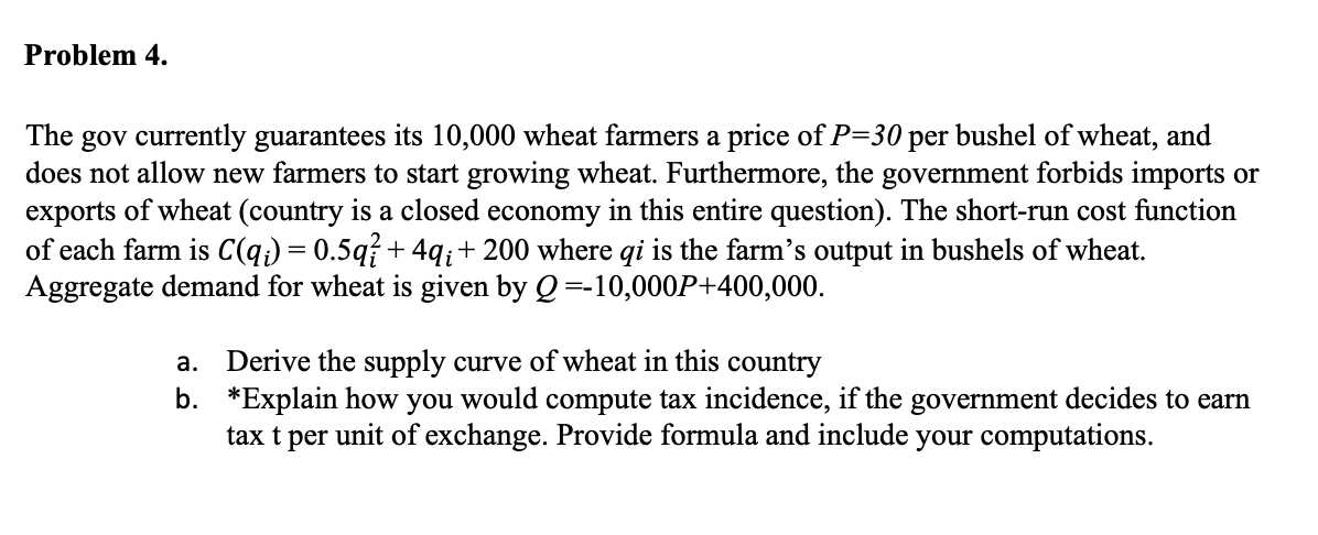 Solved Problem 4. The gov currently guarantees its 10,000 | Chegg.com