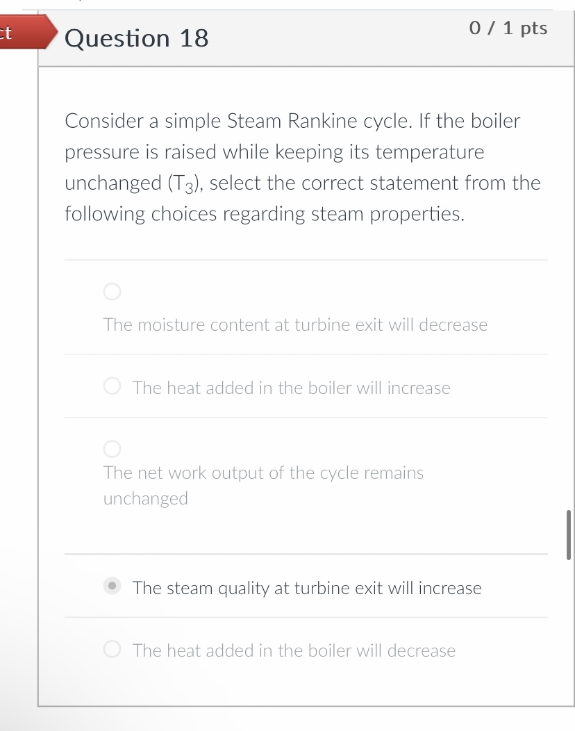 Solved Consider a simple Steam Rankine cycle. If the boiler | Chegg.com