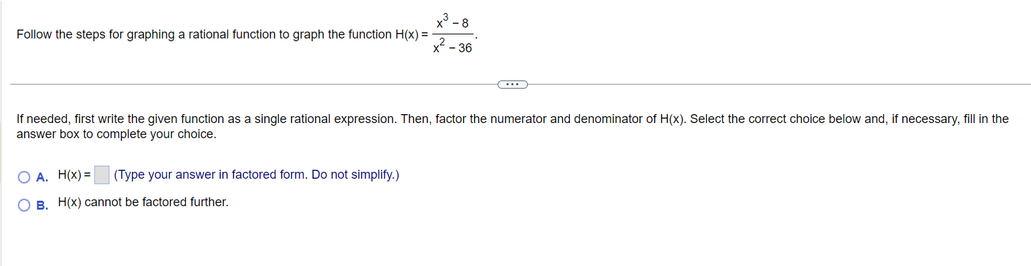 Solved Follow the steps for graphing a rational function to | Chegg.com