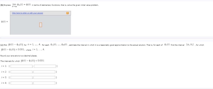 Solved Use The Method Of Successive Approximations To Solve