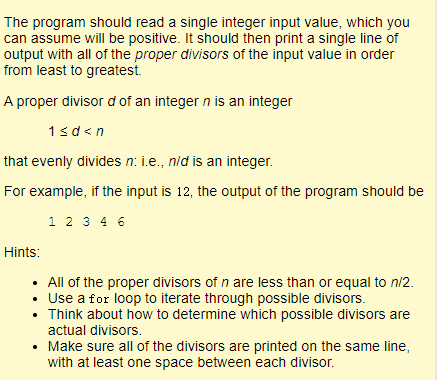 Solved The program should read a single integer input value, | Chegg.com