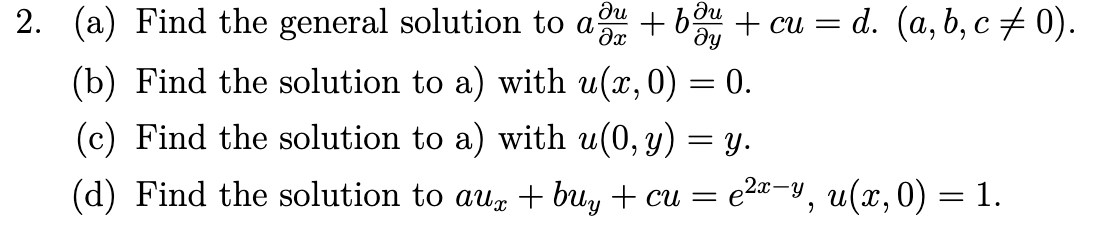 Solved (a) ﻿Find the general solution to | Chegg.com