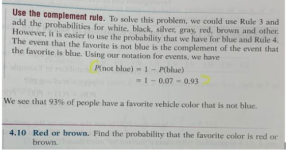 Use the complement rule. To solve this problem, we | Chegg.com