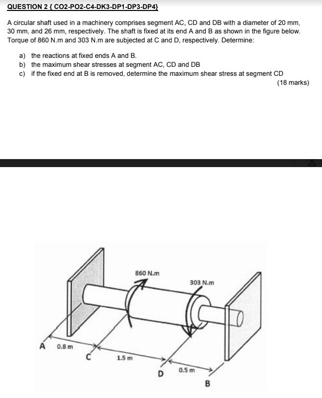 Solved QUESTION 2 { CO2-PO2-C4-DK3-DP1-DP3-DP4} A circular | Chegg.com