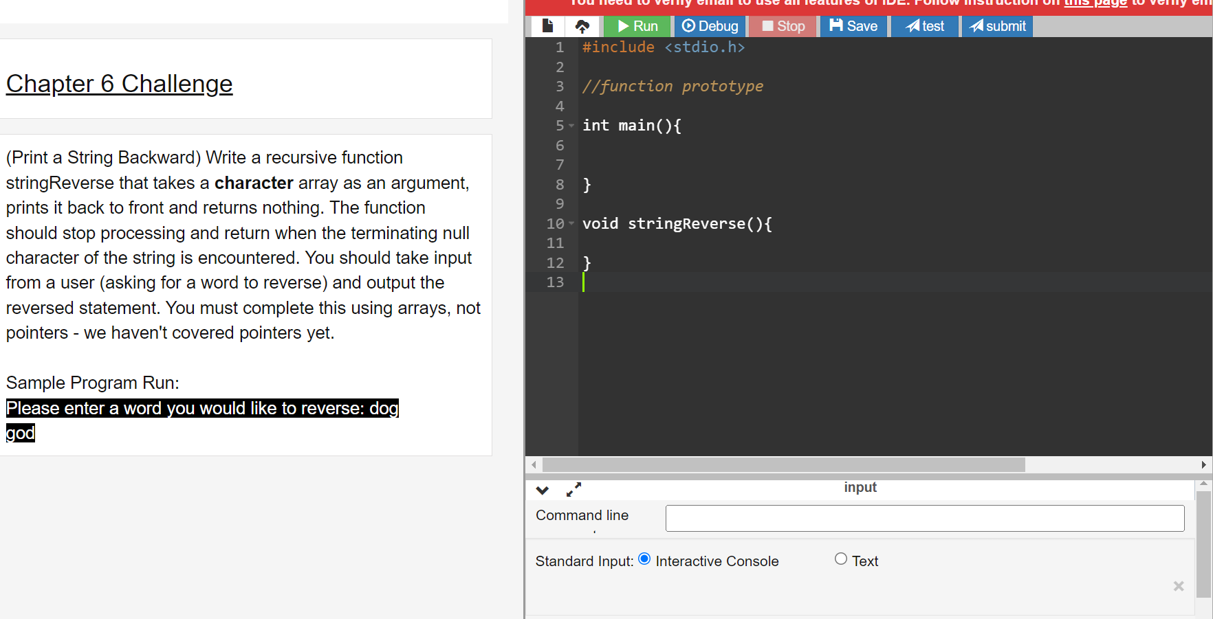 Solved (Print a String Backward) Write a recursive function | Chegg.com