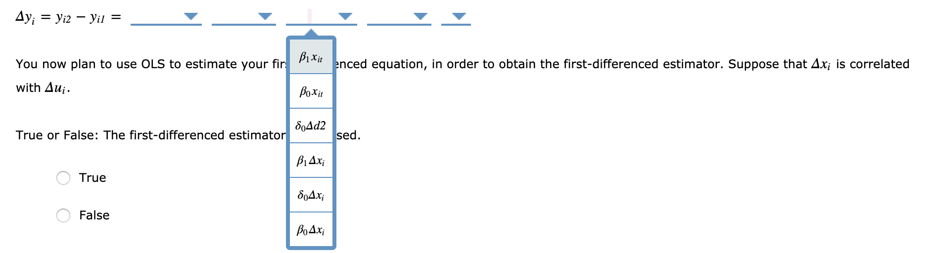 Consider the following generic fixed effects model, | Chegg.com