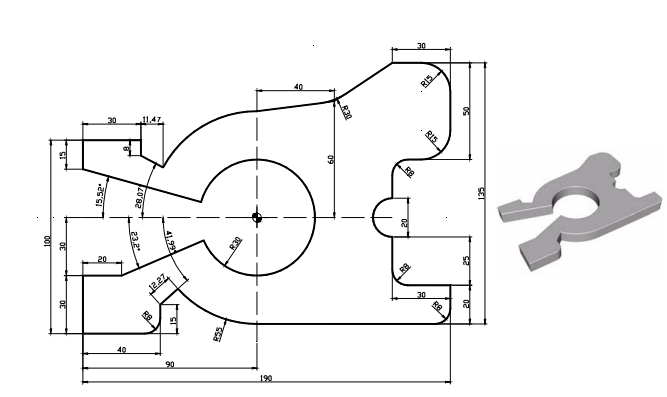 Solved Write the cnc milling code for the above part as per | Chegg.com