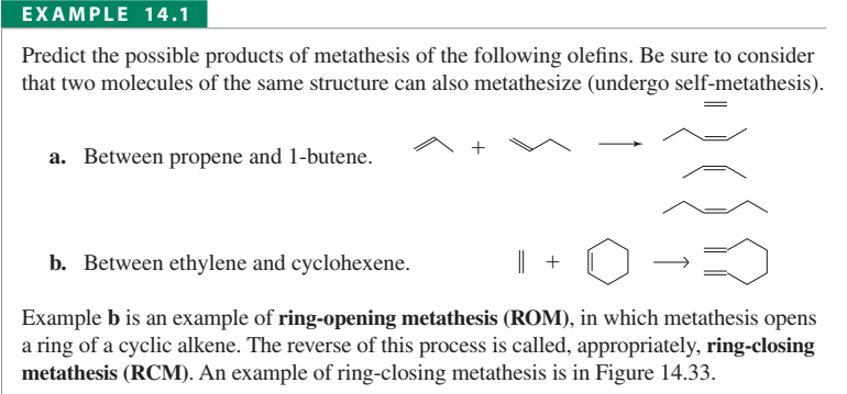 Solved EXAMPLE 14.1 Predict the possible products of | Chegg.com