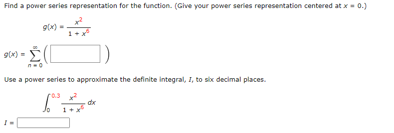 Solved Express the function as the sum of a power series by | Chegg.com