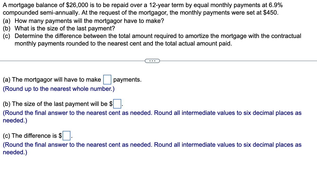 Solved A variable-rate mortgage of $115,000 is amortized | Chegg.com
