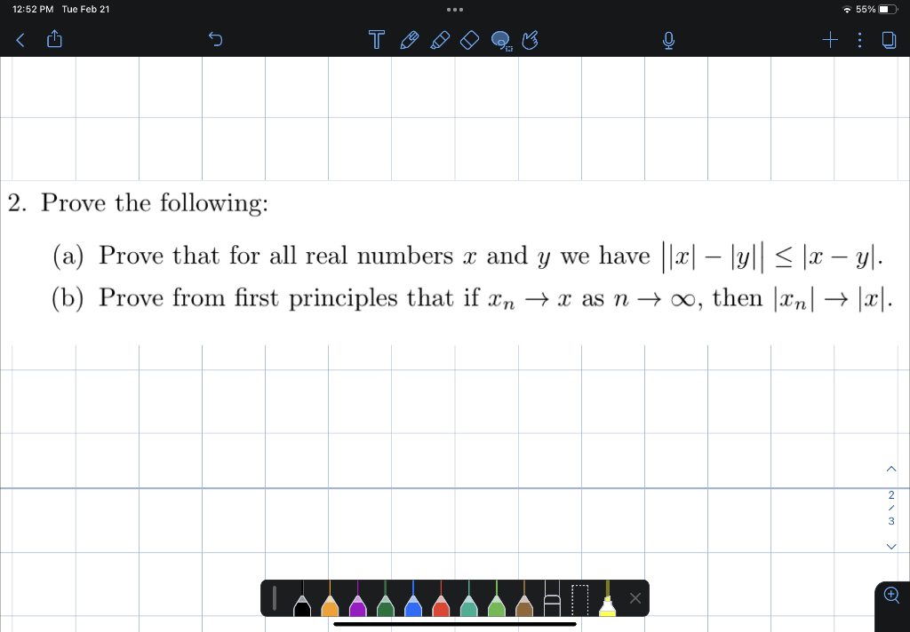 Solved Prove as x_n goes to x as n goes to infinity then | Chegg.com