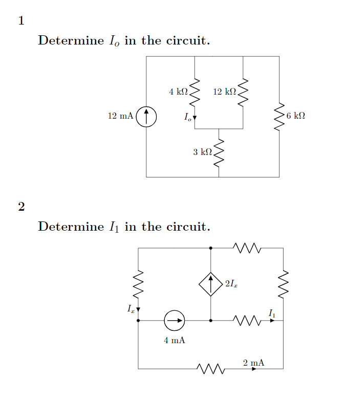 Solved Determine IO in the circuit. 4 It is known that the | Chegg.com