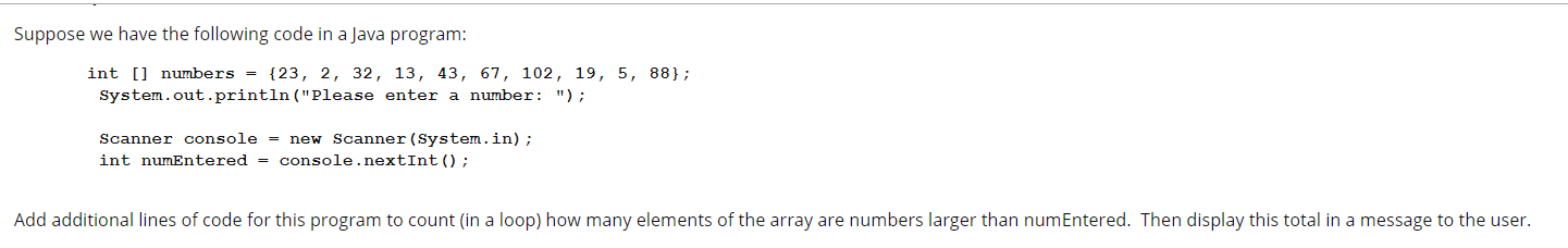 Solved Suppose we have the following code in a Java program: | Chegg.com
