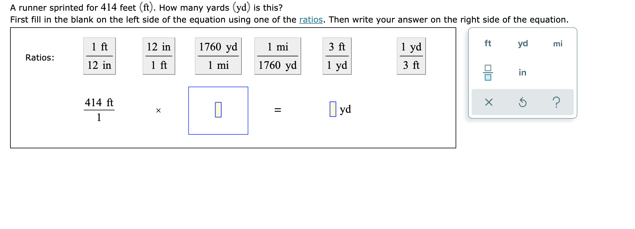 Solved A Runner Sprinted For 414 Feet ft How Many Yards Chegg