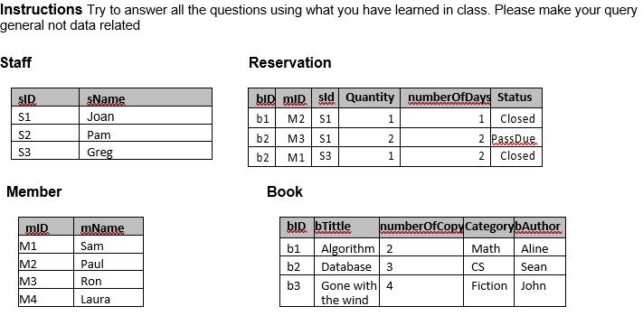 Solved Write a relational algebra expression that returns | Chegg.com