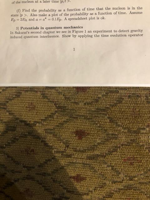 Please know graduate level quantum mechanics. It | Chegg.com