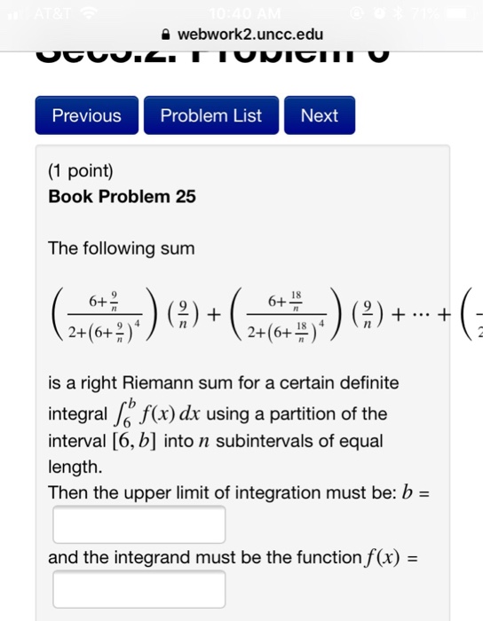 Solved Sec5.2: Problem 2 Previous Problem List Next (1 | Chegg.com