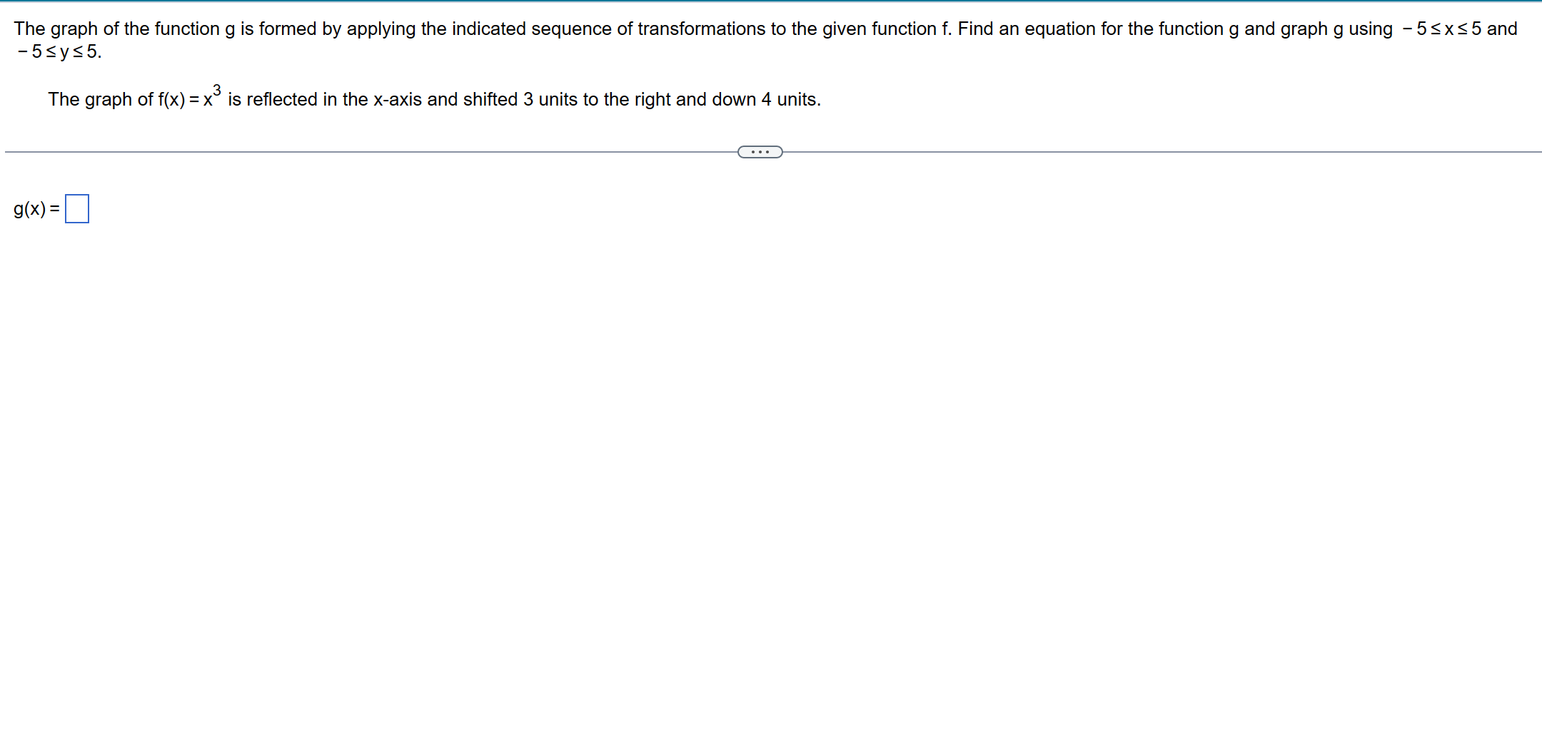 Solved The graph of the function g is formed by applying the | Chegg.com