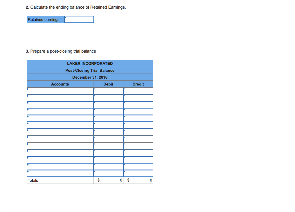 Solved Exercise 3-18 Record closing entries and prepare a | Chegg.com