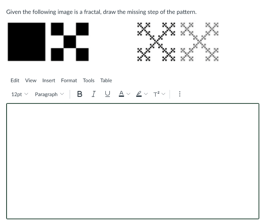 Solved Given the following image is a fractal, draw the | Chegg.com Solved Given the following image is a fractal, draw the | Chegg.com