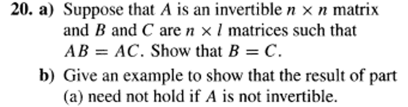 Solved 00. a) Suppose that A is an invertible n×n matrix and | Chegg.com