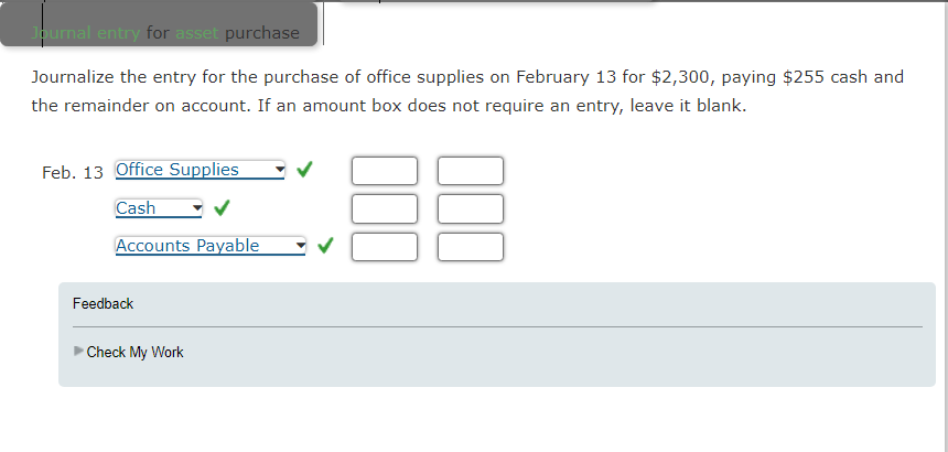 Solved Journalize the entry for the purchase of office | Chegg.com