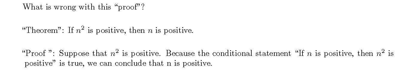 Solved What is wrong with this "proof'? "Theorem": If n2 is | Chegg.com
