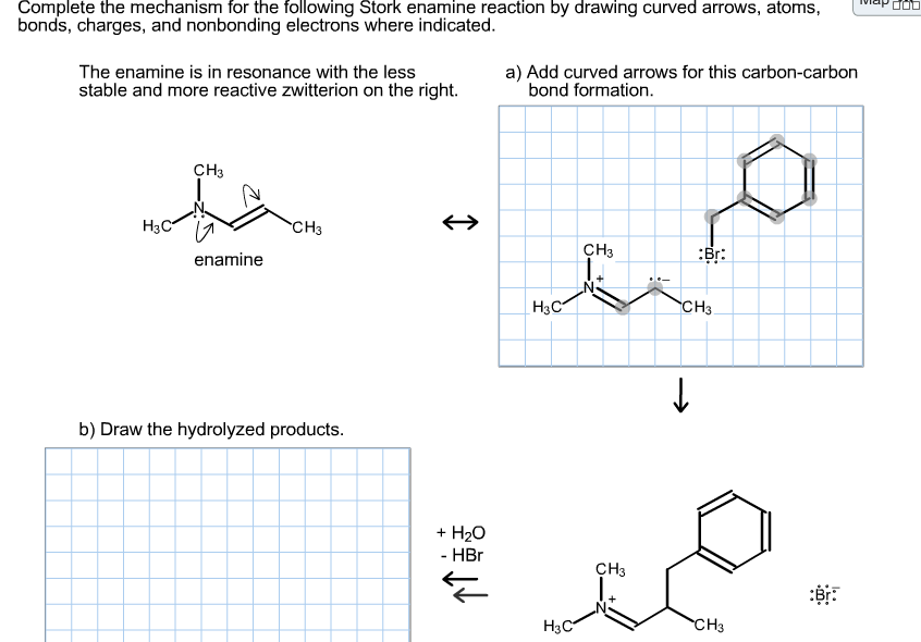 Solved Complete the mechanism for the following Stork | Chegg.com