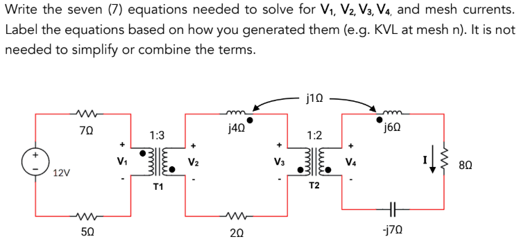 Solved Write the seven (7) ﻿equations needed to ﻿solve for | Chegg.com