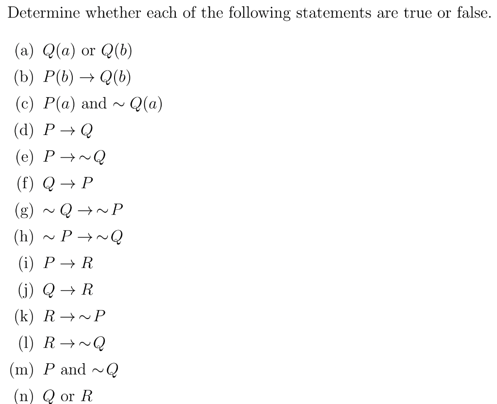 Solved Consider the statements P,Q, and R and the given | Chegg.com