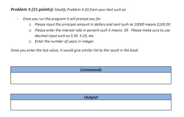 Solved 4.23 (Calculating the Compound Interest with | Chegg.com