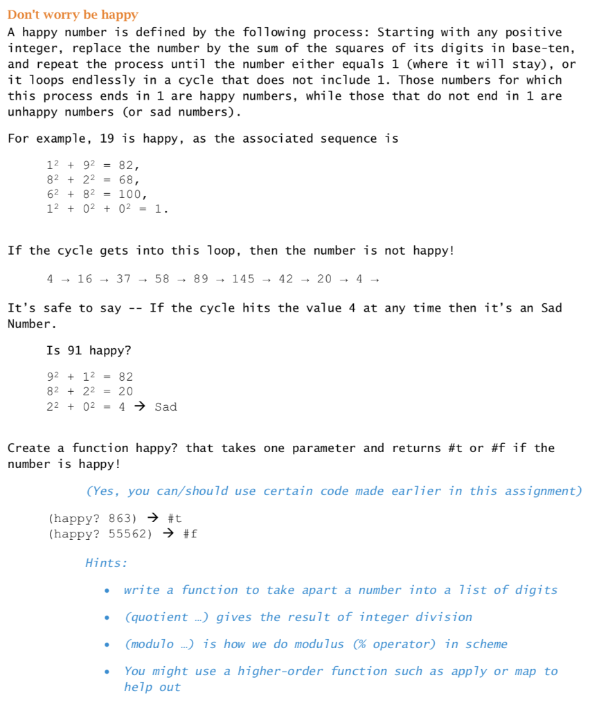 Using Scheme Assignment Learning Scheme Use Dr Racket Would Like Start Basic Concepts Tryi