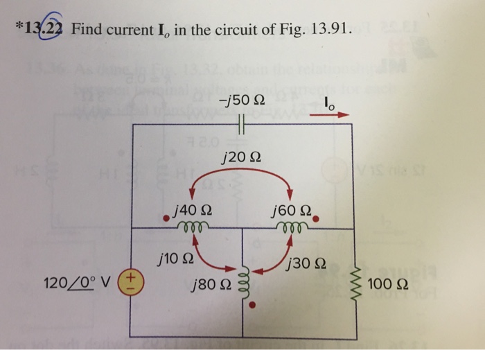 Solved Find current I_o in the circuit of Fig. 13.91. | Chegg.com Solved Find current I_o in the circuit of Fig. 13.91. | Chegg.com