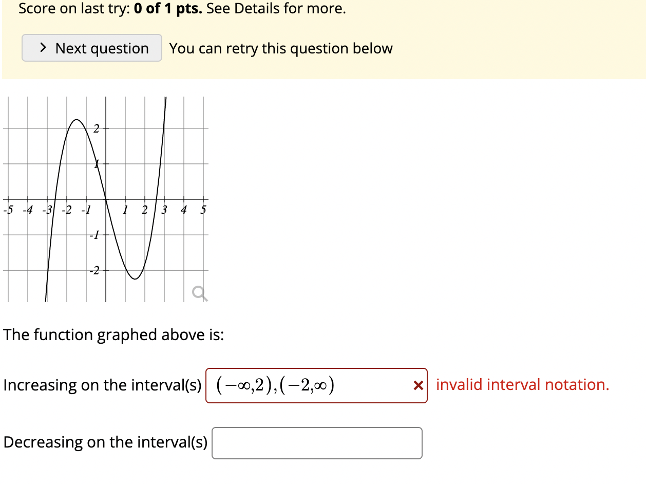 Solved Score on last try: 0 of 1 pts. See Details for more. | Chegg.com