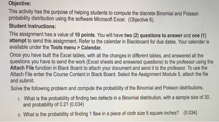 Solved Objective: This activity has the purpose of helping | Chegg.com