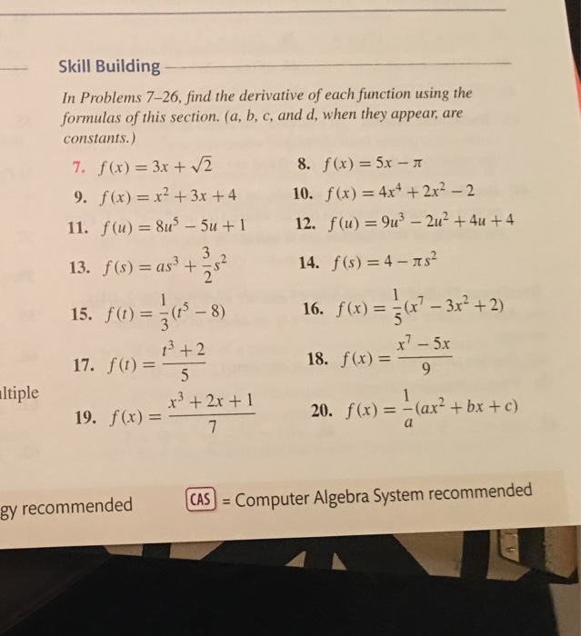 Solved Find the derivative of each function using the | Chegg.com