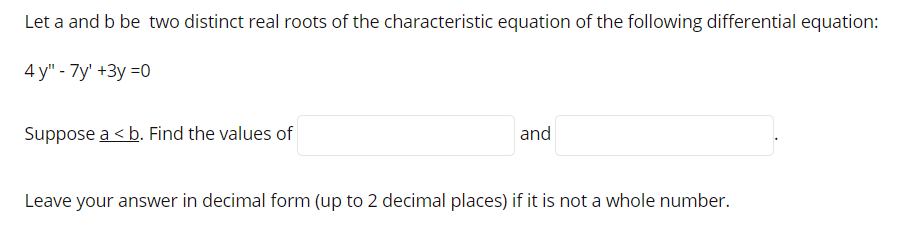 Solved Let a and b be two distinct real roots of the | Chegg.com