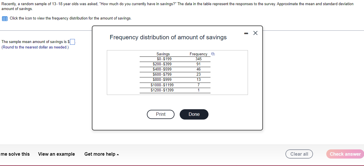 Solved amount of savings. Click the icon to view the | Chegg.com