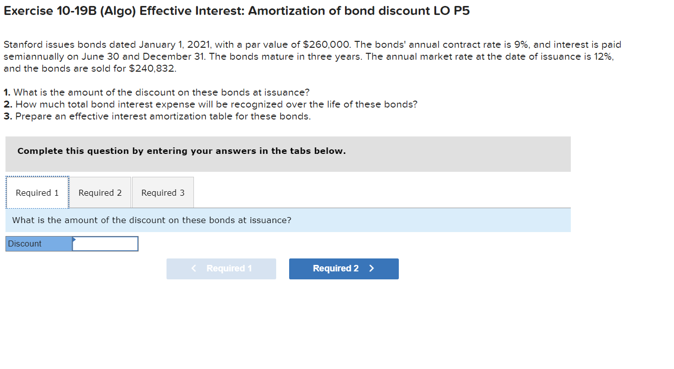 Solved Exercise 10-19B (Algo) Effective Interest: | Chegg.com