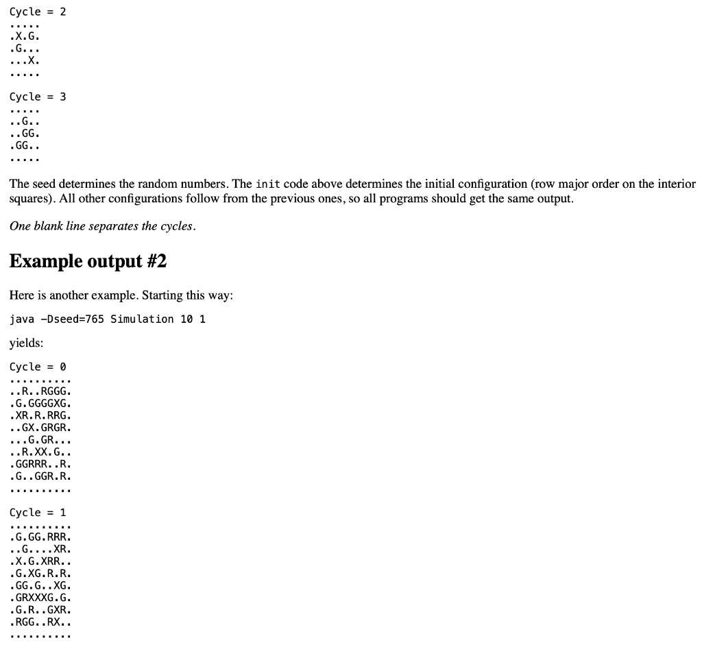 The Task Simulate a world of living things through | Chegg.com
