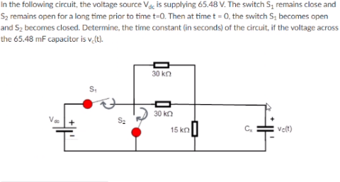 Solved In the following circuit, the voltage source Vdc is | Chegg.com