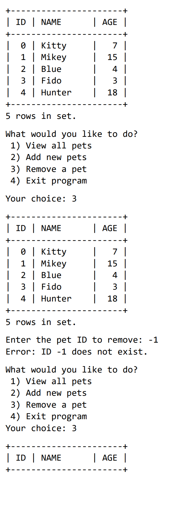 Solved Java program will load the pet data file from a text | Chegg.com