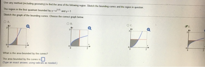 Solved Use any method (including geometry) to find the area | Chegg.com